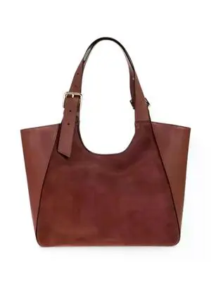 Furla Suede Panelled Tote Bag