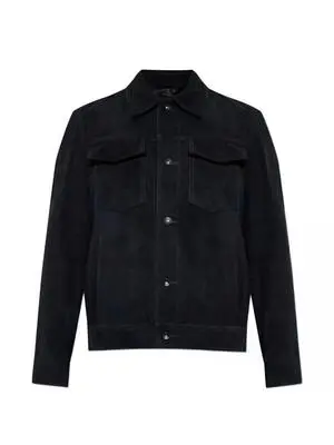 Rag & Bone Button-fastening Suede Jacket - Blue