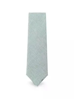 Corneliani Textured-finish Silk Tie - Blue