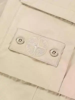Stone Island Logo-patch Cargo Pants - Neutrals