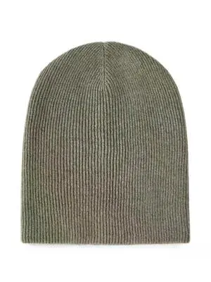 Brunello Cucinelli Cashmere English Rib Knit Beanie - Green
