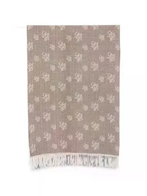 Liu Jo Herringbone Monogram Scarf
