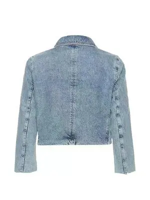 FRAME Peter Pan Collar Denim Jacket