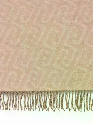 Liu Jo Monogram-pattern Fringed Scarf
