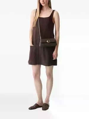 Marc O'polo Square-neck Mini Dress - Brown