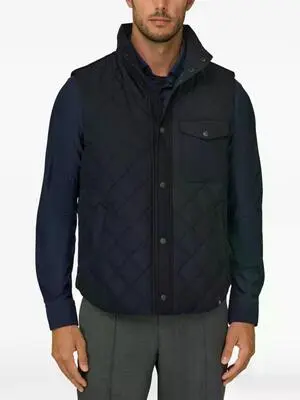 Boggi Milano Padded Technical Fabric Gilet