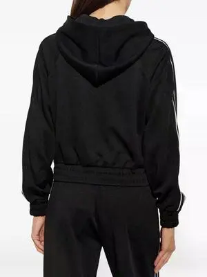 Michael Kors Logo Embroidered Zip-up Hoodie