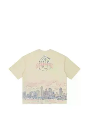 GODSPEED Miami Skyline Graphic-print T-shirt - Neutrals