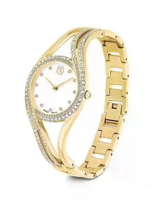 SWAROVSKI 28mm Round Watch With Crystal Embellishments