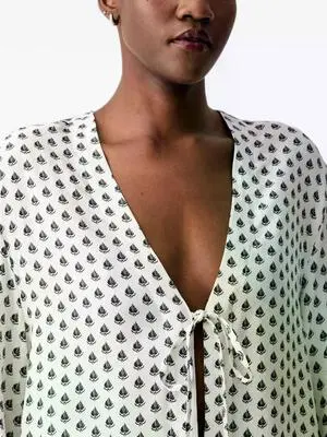 Marc O'polo Palm Print V-neck Tunic