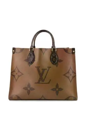 LOUIS VUITTON Onthego Reverse Monogram Giant Mm Tote Bag - Brown