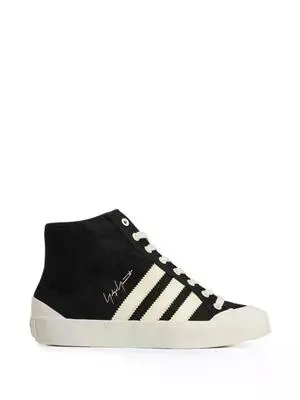 Y3 High-top Canvas Sneakers - Black