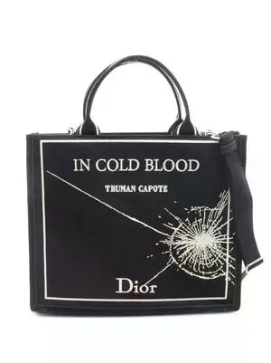 Dior Book Tote Tote Bag - Black