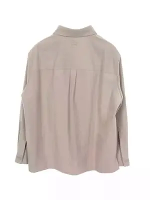 Fendi Ff Logo Embroidery Shirt - Neutrals