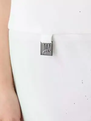 Joseph Ribkoff Slim-fit Trousers With Logo Plaque