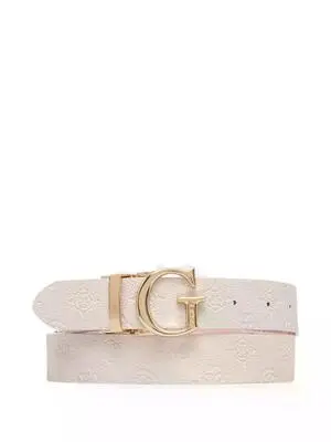 Guess James 4g Logo-embossed Reversible Belt - Neutrals