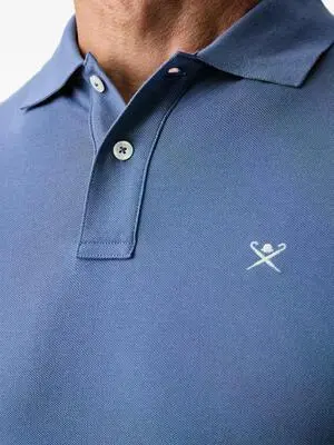 HACKETT LONDON Logo-embroidered Buttoned Polo Shirt