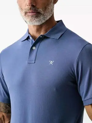 HACKETT LONDON Logo-embroidered Buttoned Polo Shirt