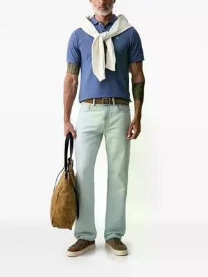 HACKETT  Logo-embroidered Buttoned Polo Shirt