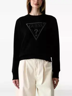 Guess Logo-print Sweater - Black