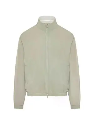 MANDELLI Logo-embroidered Zip-up Jacket - Green