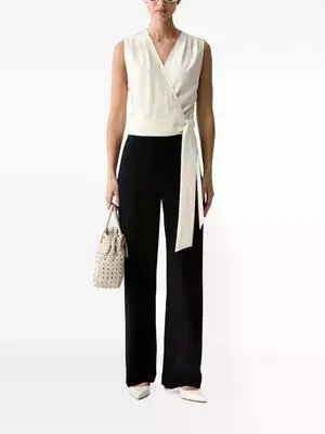 Sisley Wrap-design Sleeveless Top