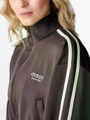Guess Logo-embroidered Side-stripe Jacket