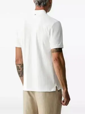 HACKETT LONDON Logo-embroidered Buttoned Polo Shirt