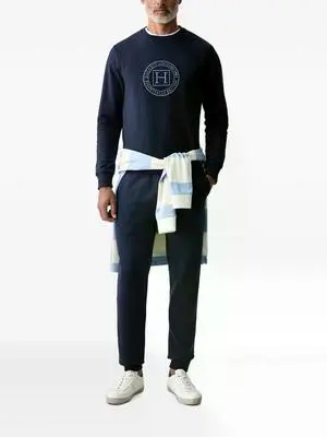 HACKETT LONDON Crew Neck Sweatshirt With Logo Embroidery