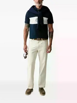 HACKETT LONDON Logo-embroidered Buttoned Polo Shirt