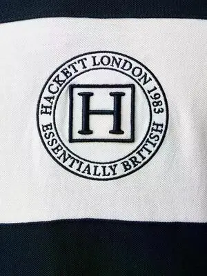 HACKETT LONDON Logo-embroidered Buttoned Polo Shirt