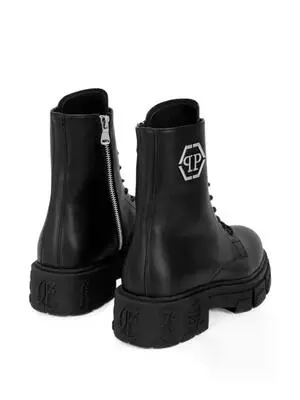 Philipp Plein Round Toe Boots For Men