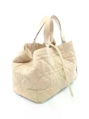 Dior 2010s Large Logo-charm Tote Bag - Neutrals