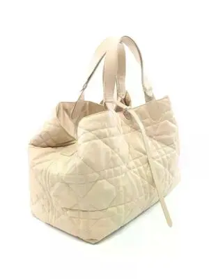 Dior Quilted Leather Tote Bag - Neutrals