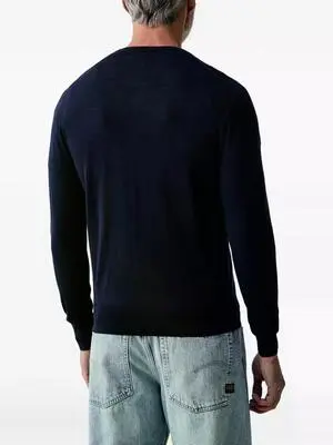 HACKETT LONDON Long-sleeve Crew Neck Sweater - Blue