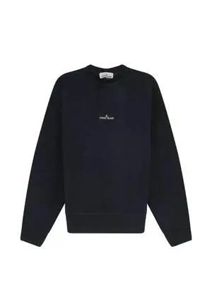 Stone Island Logo-print Sweatshirt - Black