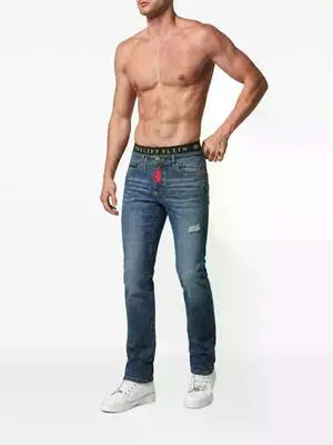 Philipp Plein Straight Supreme Fit Jeans - Blue