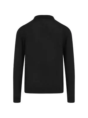 Kiton Quarter-zip Long-sleeve Polo Shirt