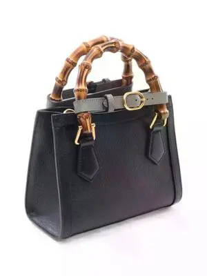 Gucci Diana Bamboo Top Handle Bag - Black