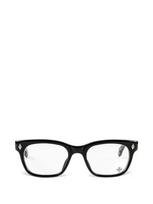 Chrome Hearts Dooable Rectangle-frame Glasses - Black