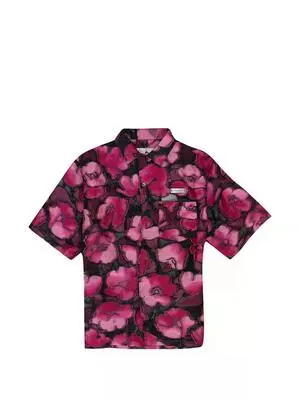 4SDESIGNS Floral-print Buttoned Shirt - Pink