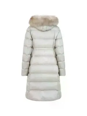 Moncler Shearling-trim Quilted Coat