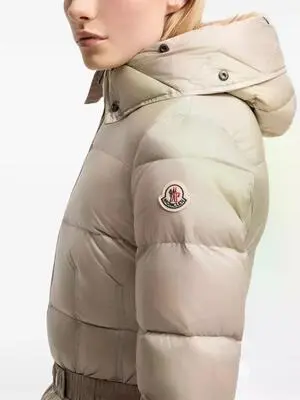Moncler Shearling-trim Quilted Coat