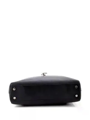 Saint Laurent Classic Monogram Shopper Leather Large Tote Bag