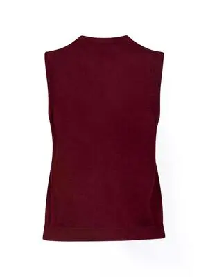 Max Mara Jewel-button V-neck Sweater - Red