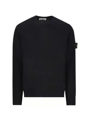 Stone Island Logo-patch Sweatshirt - Blue