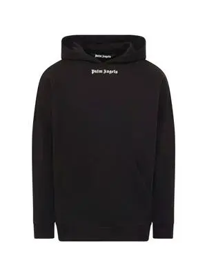 Palm Angels Logo Print Cotton Hoodie