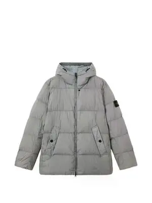 Stone Island Crinkle Reps Ny Padded Jacket - Grey