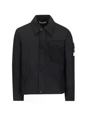 Stone Island Micro Reps Logo-patch Shirt Jacket