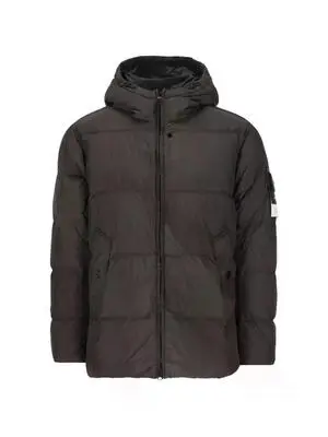 Stone Island Crinkle Reps Ny Padded Jacket - Grey